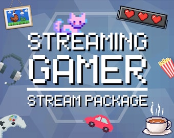 Streaming Gamer Animated Twitch Pack Streamer Package - Etsy