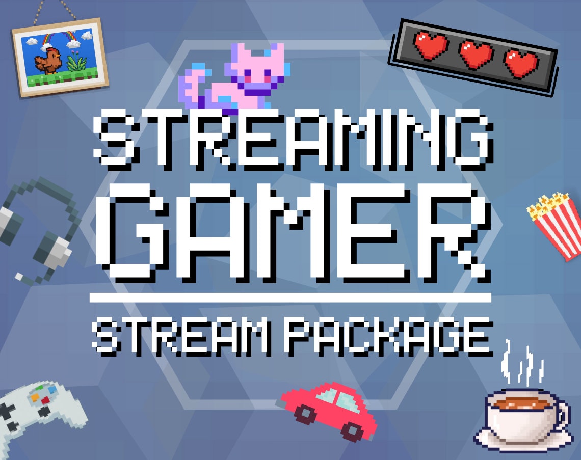 Streaming Gamer Animated Twitch Pack | Streamer Package | Overlay ...