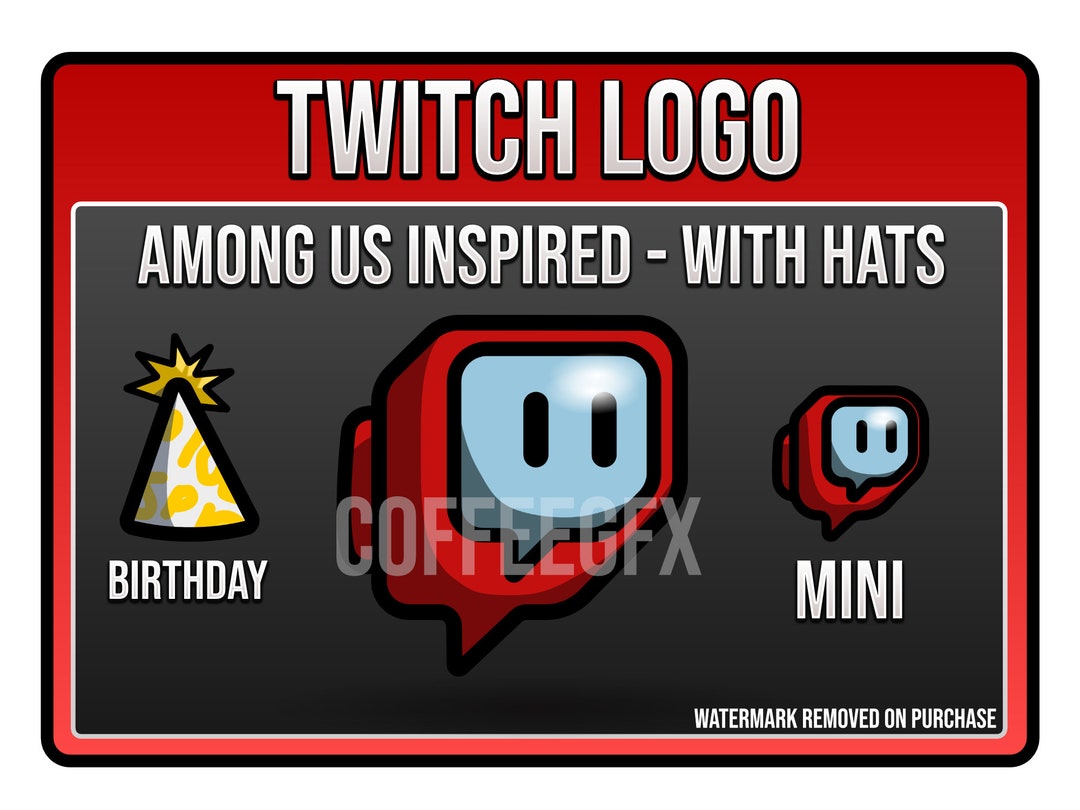 Twitch Logo Among Us Inspired Overlay - Etsy