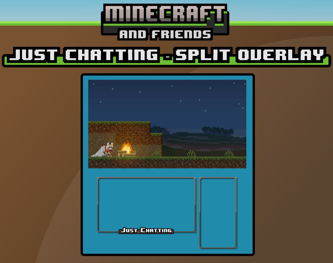 Twitch Stream Package Minecraft and Friends / Overlay / Scenes ...