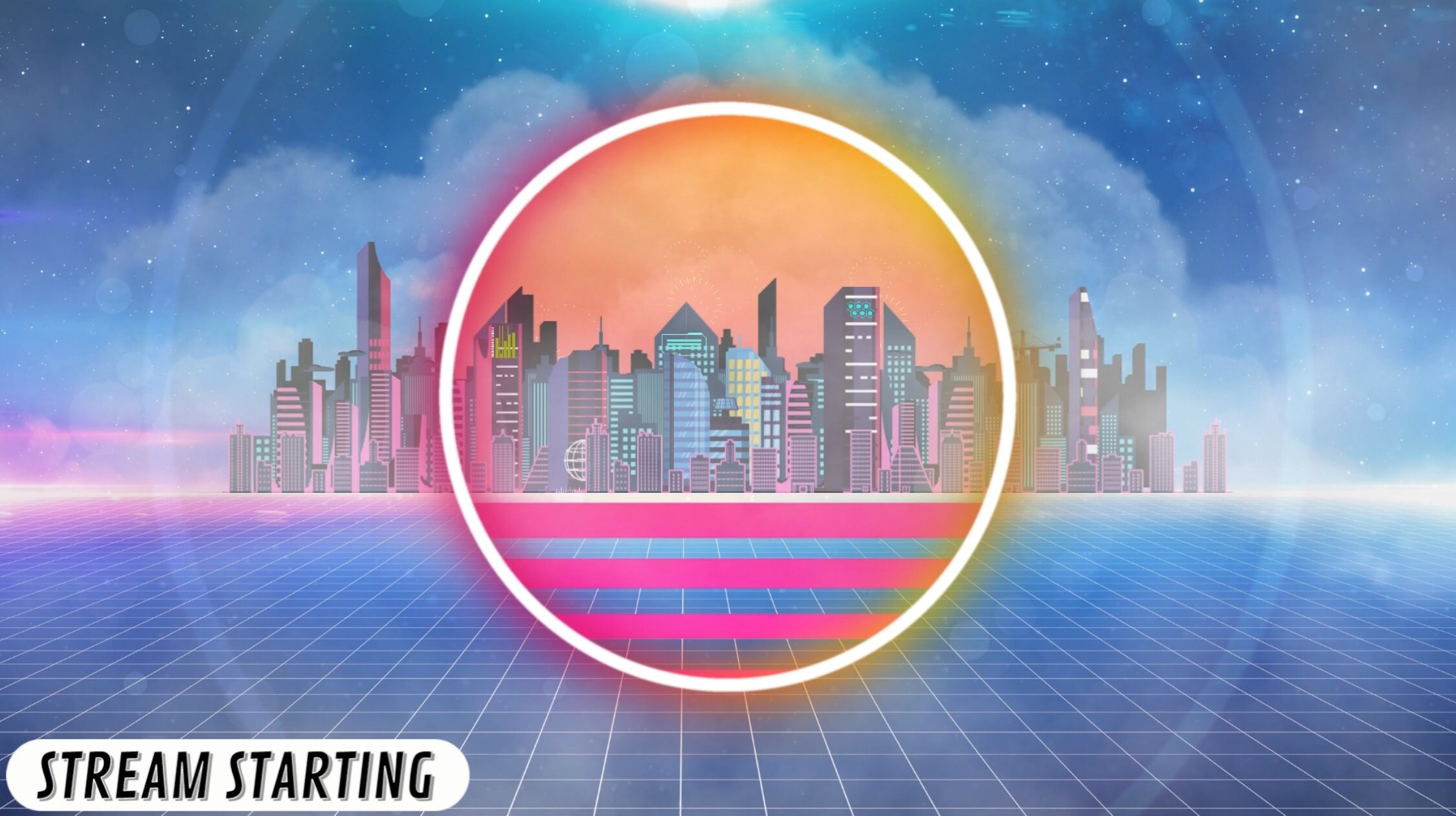 Outrun Animated Twitch Pack | Streamer Package | Overlay, Scenes - Etsy