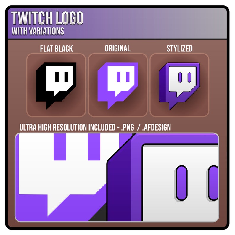 Twitch Logo Transparent Overlay - Etsy
