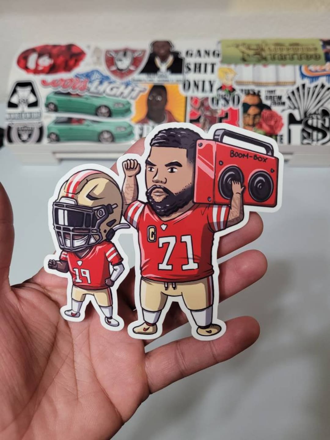 Beast Mode 19 Boom Box Vinyl Sticker Pack Comes With 6 Stickers Made ...