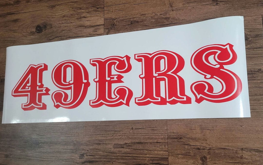 San Francisco 49ers Vehicle Banner, NFL Car Decal, Football Fan Car ...