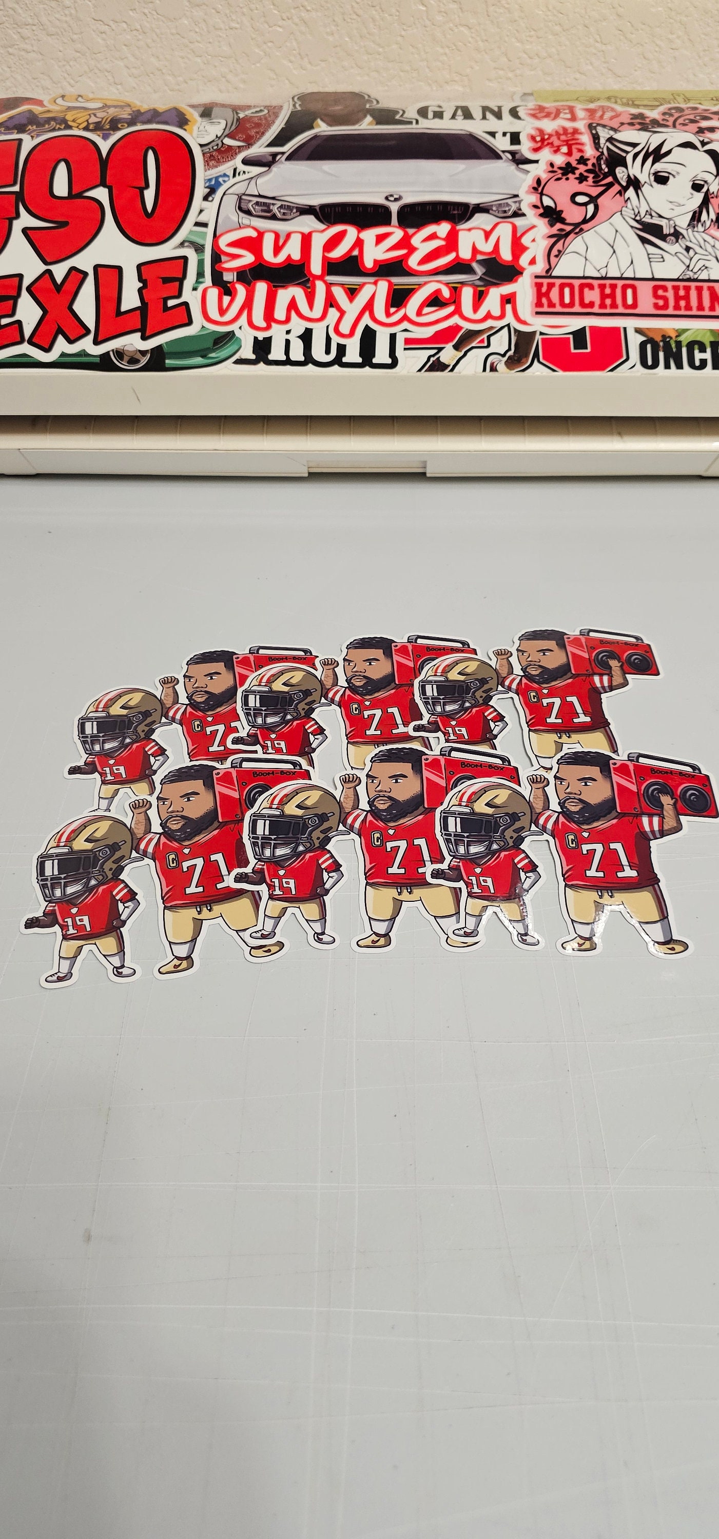 Beast Mode 19 Boom Box Vinyl Sticker Pack Comes With 6 Stickers Made ...