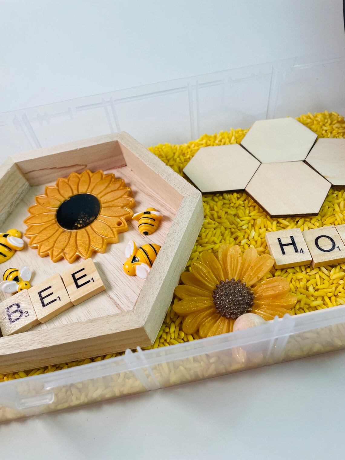 Honey Bee Montessori Sensory Box - Etsy