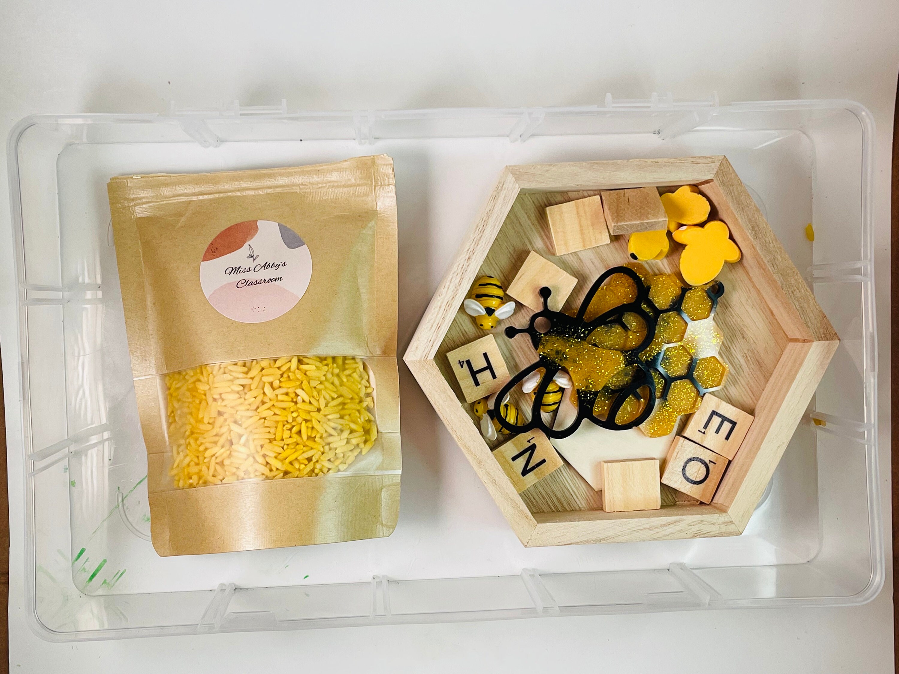 Honey Bee Montessori Sensory Box - Etsy