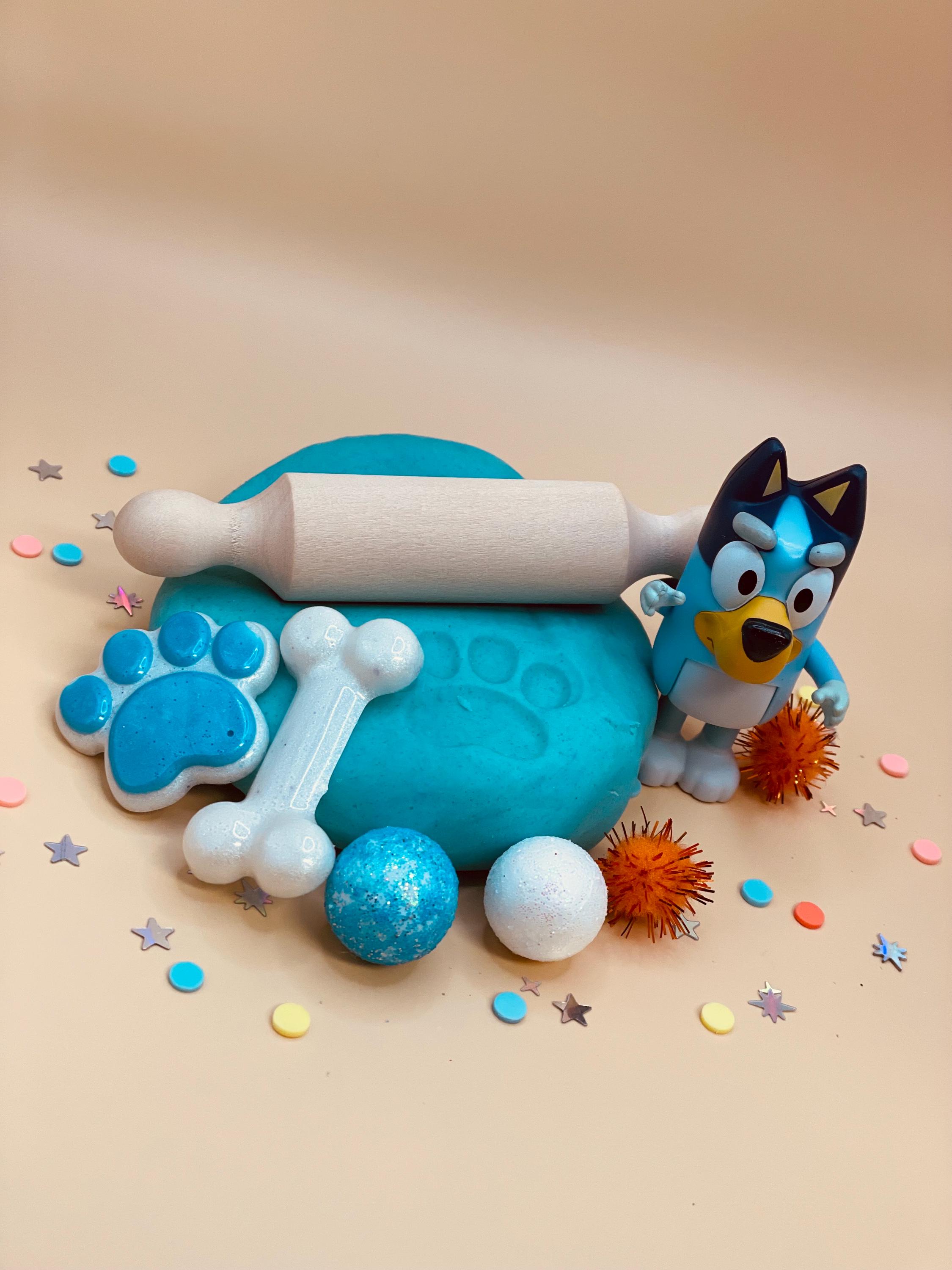 Bluey Themed Play-dough Sensory Jar or Party Favor - Etsy