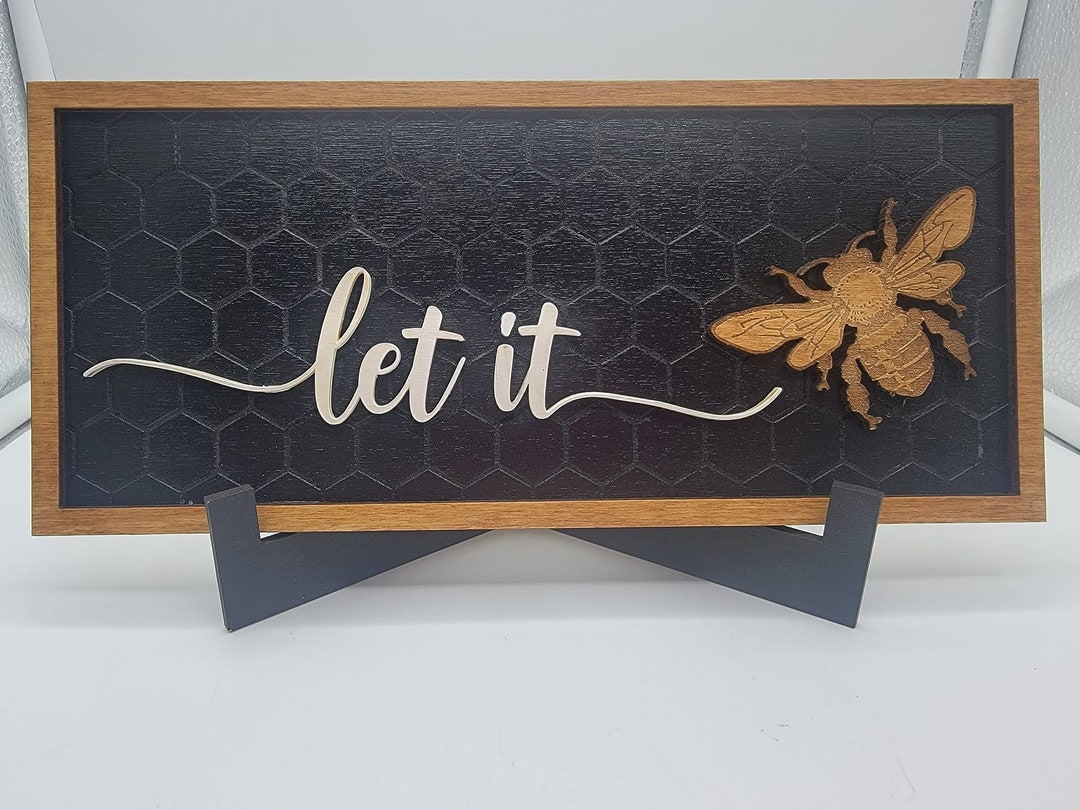 Let It Bee Wooden Sign, Bee Decoration - Etsy