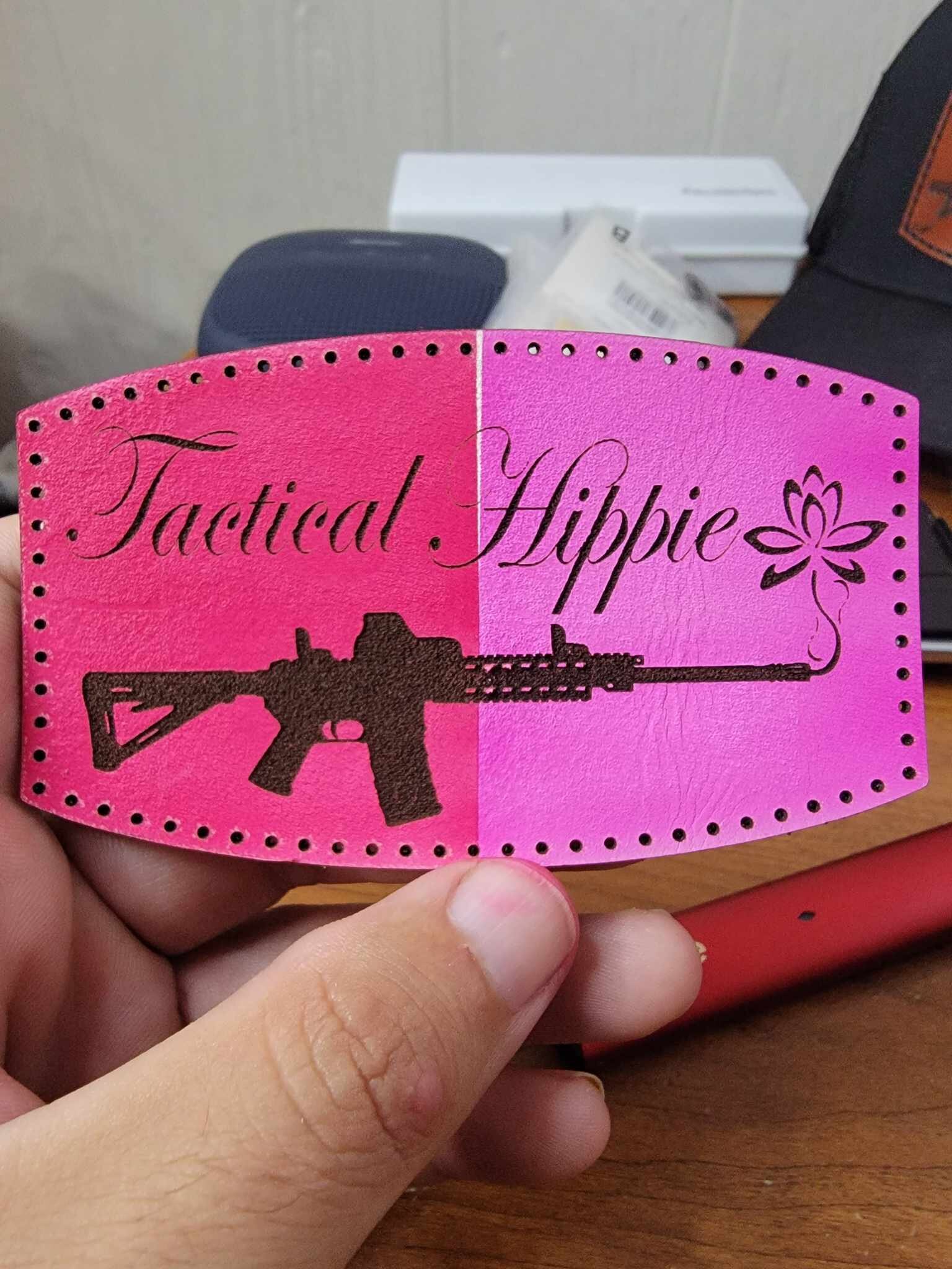 Tactical Hippie Leather Patch Hat - Etsy