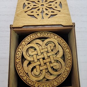 Celtic Coaster Set, With Box - Etsy