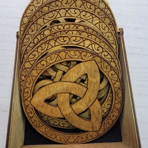Celtic Coaster Set, With Box - Etsy