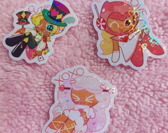 Kiss-cut Cookie Run Themed Stickers - Birthday Cake Cookie - Etsy