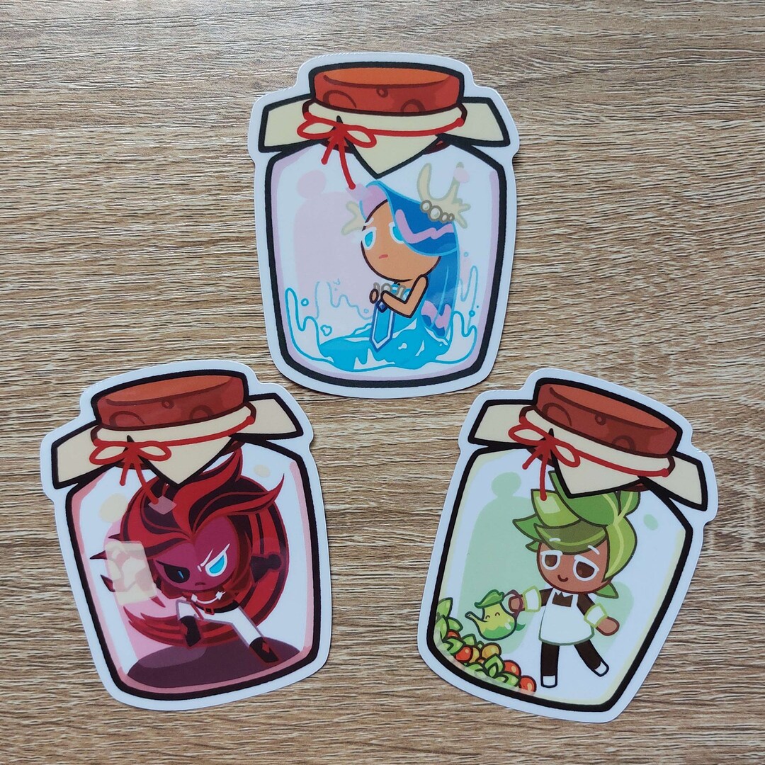 Cookie Run Kingdom Cookie Jar Stickers 3"(76.2mm) Clear - Etsy