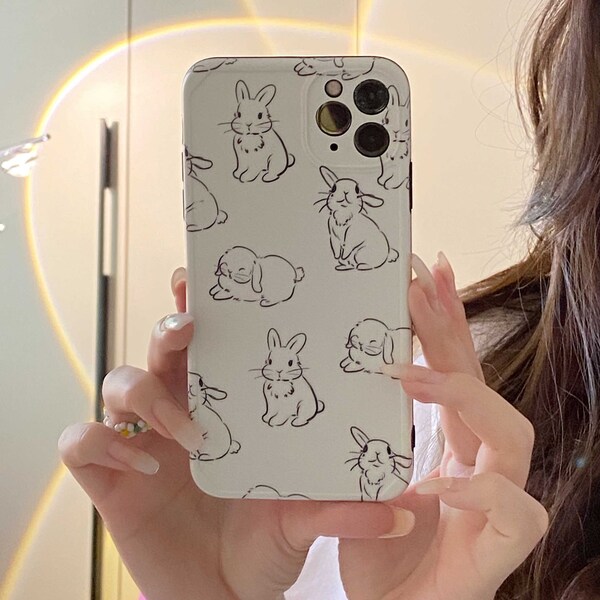 Rabbit Phone Case - Etsy