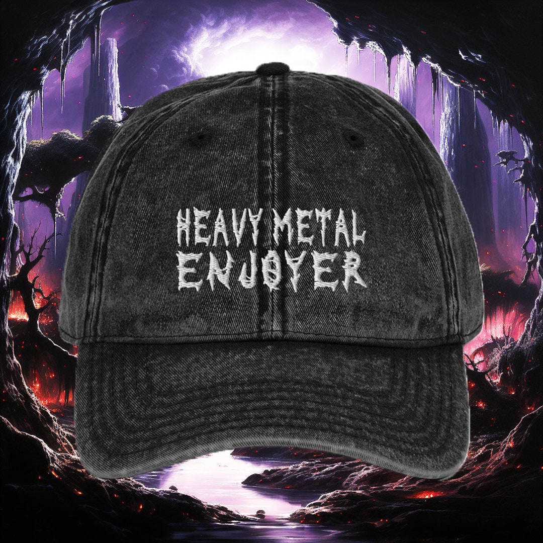 Heavy Metal Enjoyer Washed-out Cap - Etsy