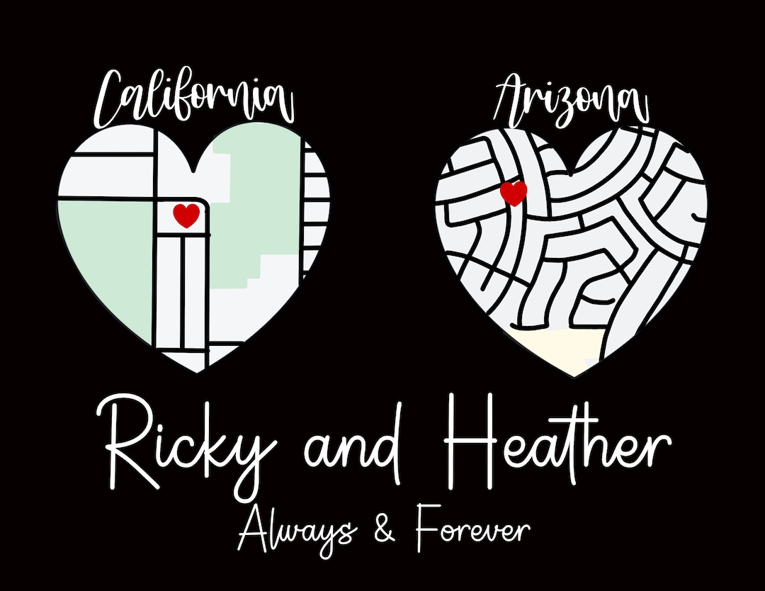 Custom Love Maps - Etsy