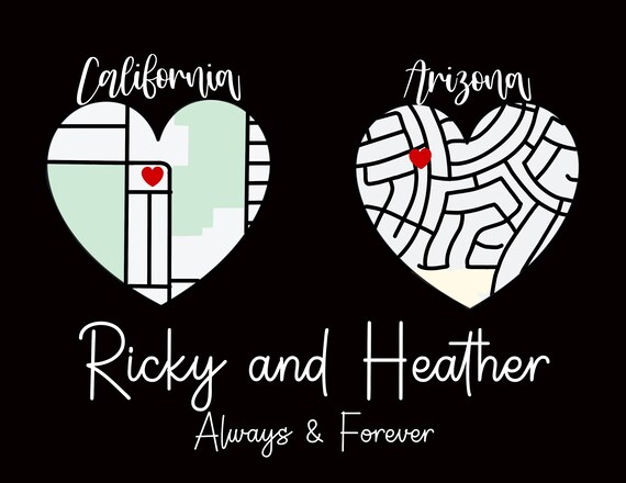 Custom Love Maps - Etsy