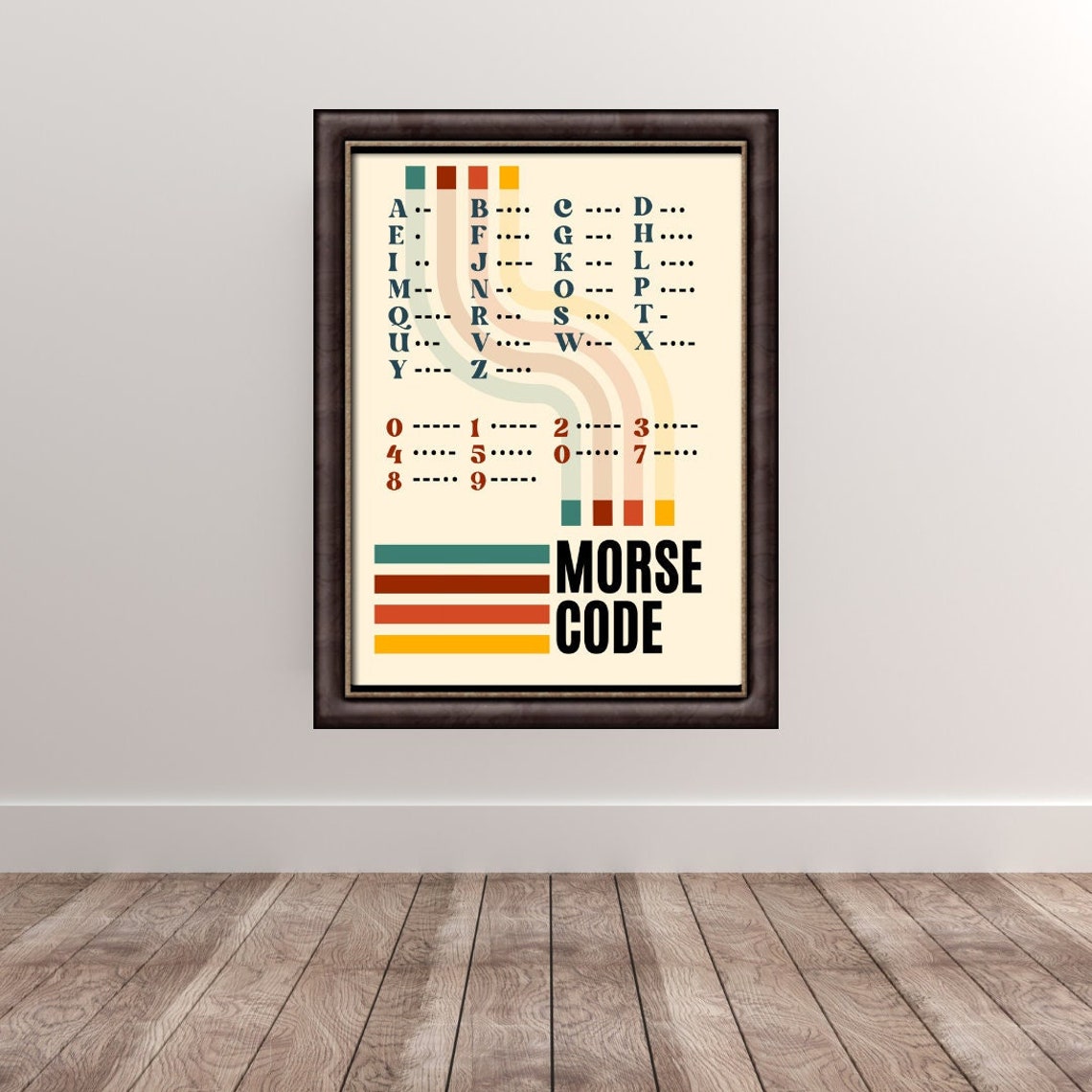 Retro Morse Code Poster - Digital Download - Etsy