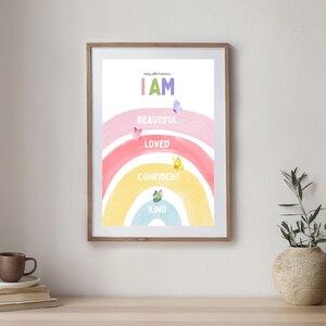 Daily Affirmation Printable Poster. Decor for the Room, Classroom ...