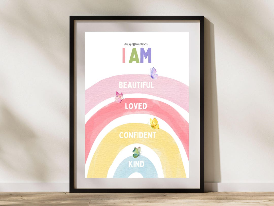 Daily Affirmation Printable Poster. Decor for the Room, Classroom ...