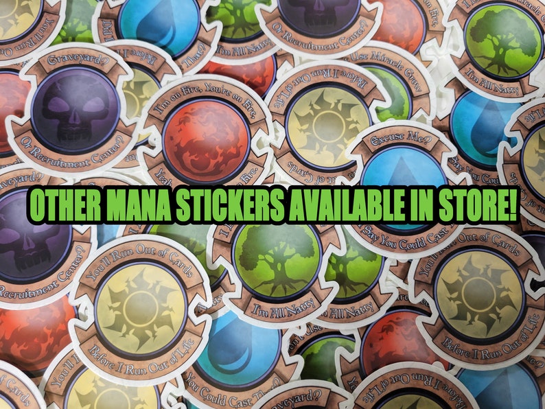 Blue Mana Sticker - Excuse Me? Did I Say You Could Cast That? - Etsy