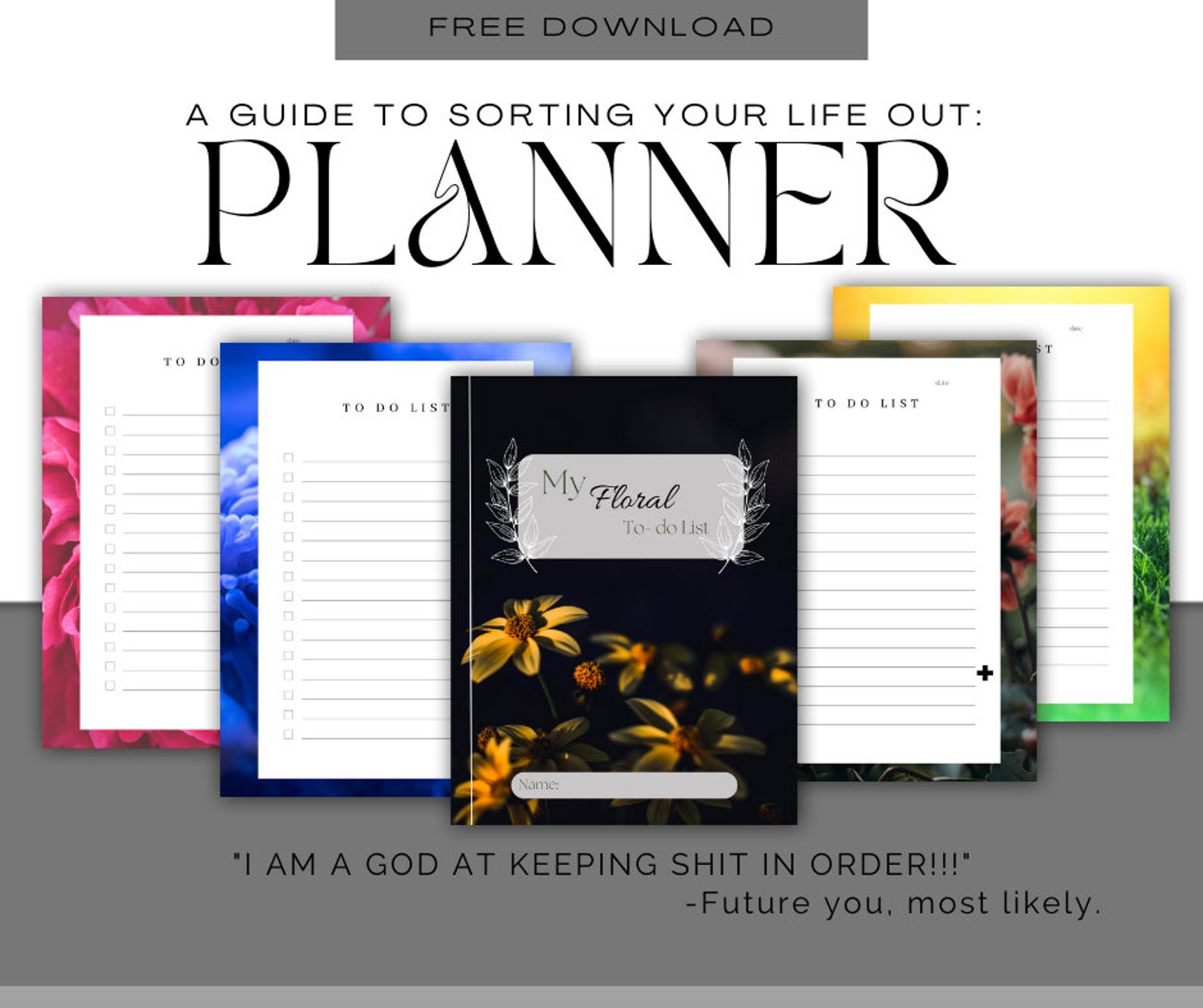 Floral Blooms To-do List: Digital Planner for a Blossoming Day - Etsy