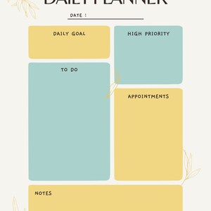 Everyday Organizer: Printable Daily Planner for Productivity and ...