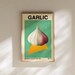 Garlic Vegetable Print, Printable Bauhaus-inspired Botanical Art ...