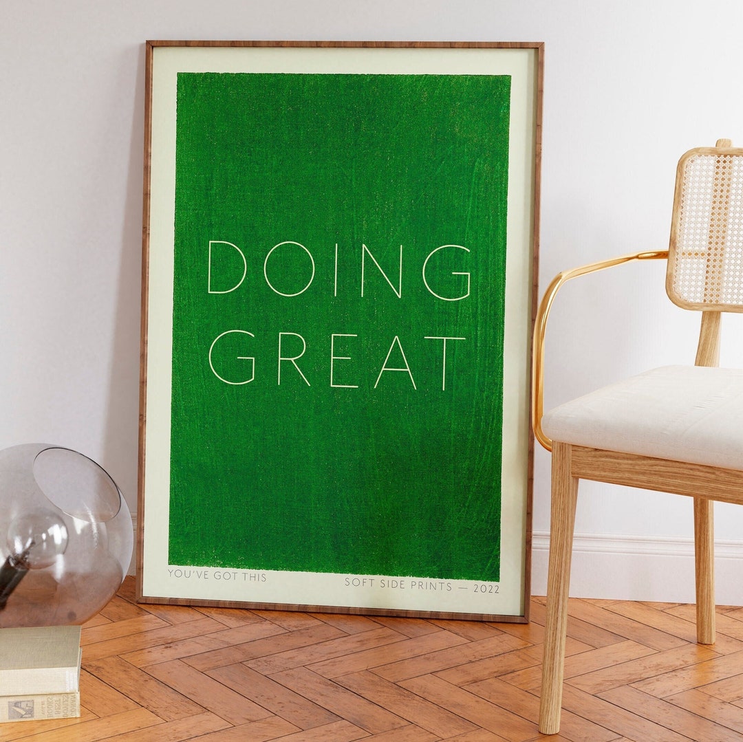 Doing Great – Soothing Poster – You've Got This Series – Encouraging ...
