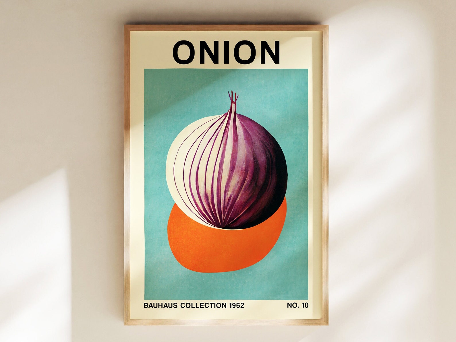Onion Vegetable Print: Bauhaus Kitchen Art (digital Download) - Etsy