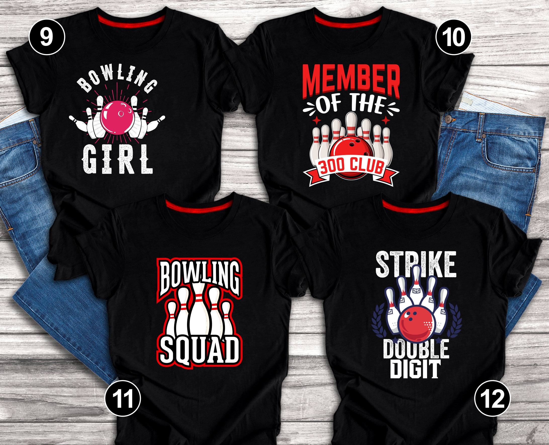 Custom Bowling Shirt, Bowling Team Shirt, Bowling Crew Shirt, Bowling ...