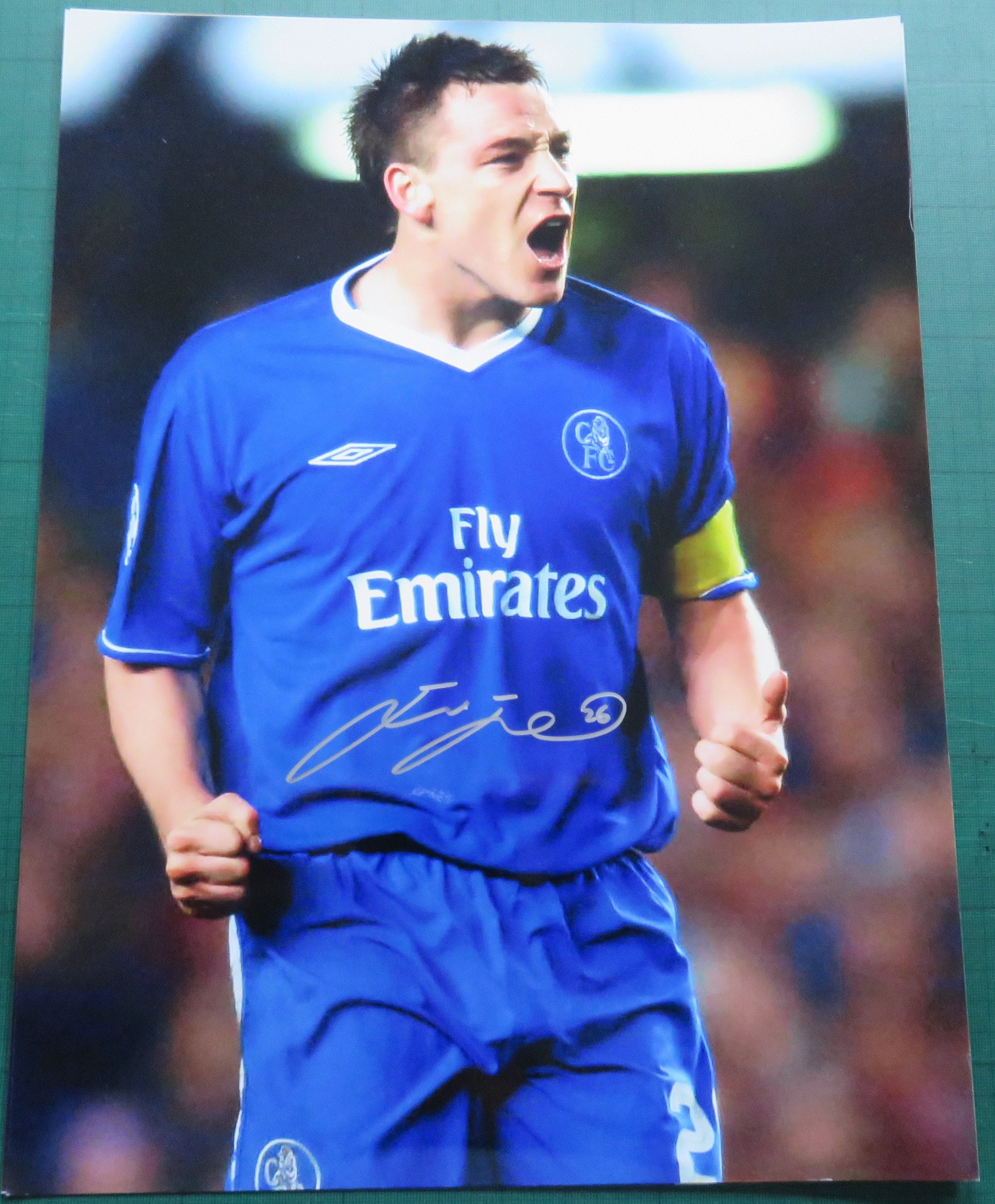 John Terry Signed Chelsea Large Photo With COA, AFTAL Member - Etsy