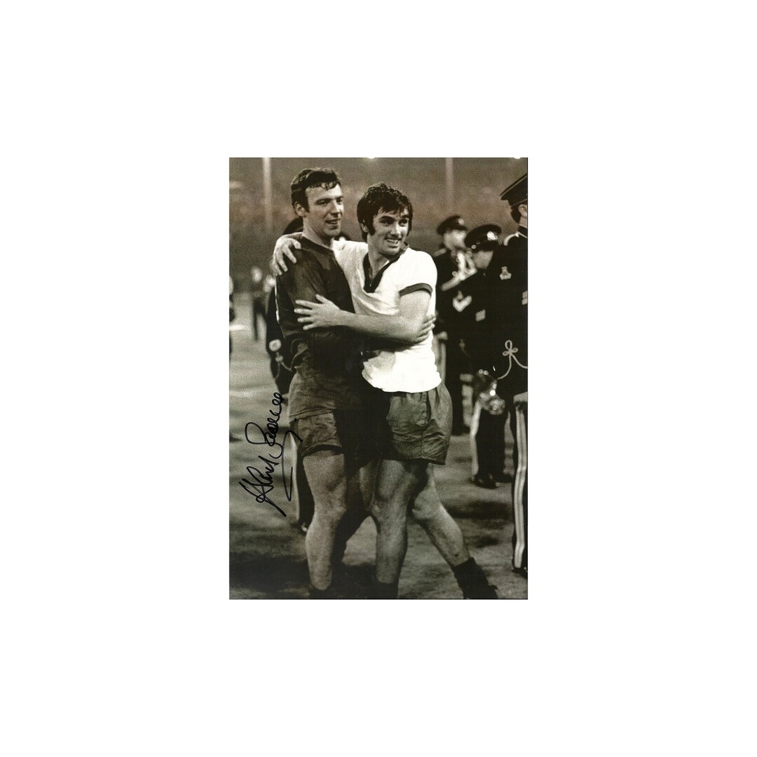 David Sadler Signed Manchester United 1968 European Cup Winners Photo ...