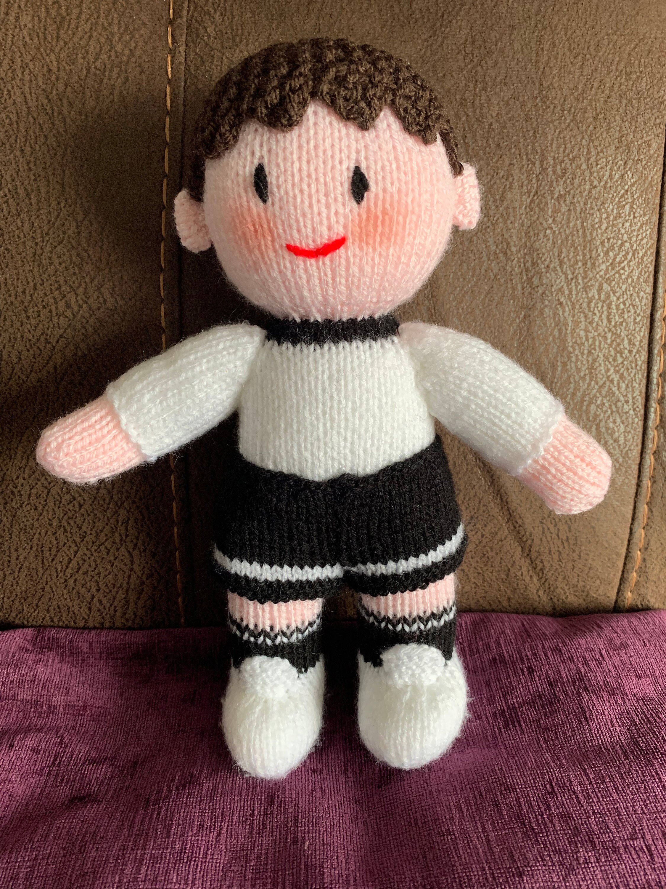 Stunning Hand Knitted Football / Soccer Player in a Choice of - Etsy UK