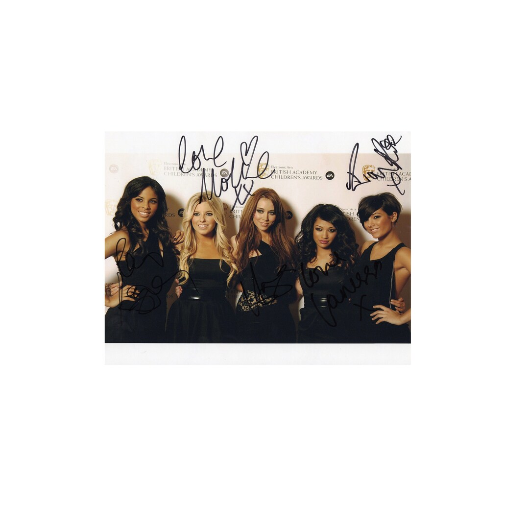 The Saturdays Hand Signed Photo COA AFTAL Pop Group Hand - Etsy