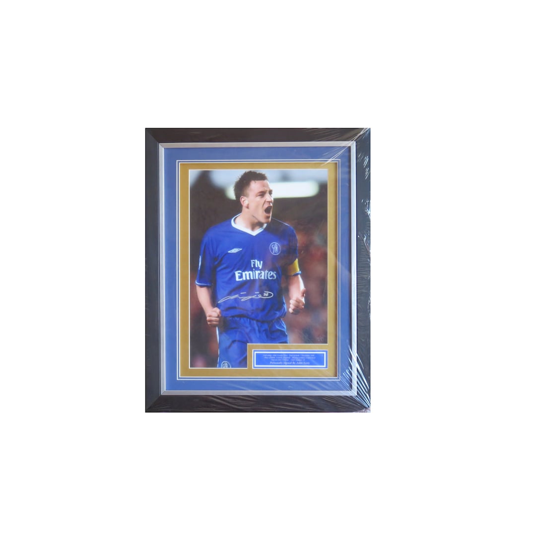 John Terry Signed Chelsea Photo Display Mounted & Framed With - Etsy