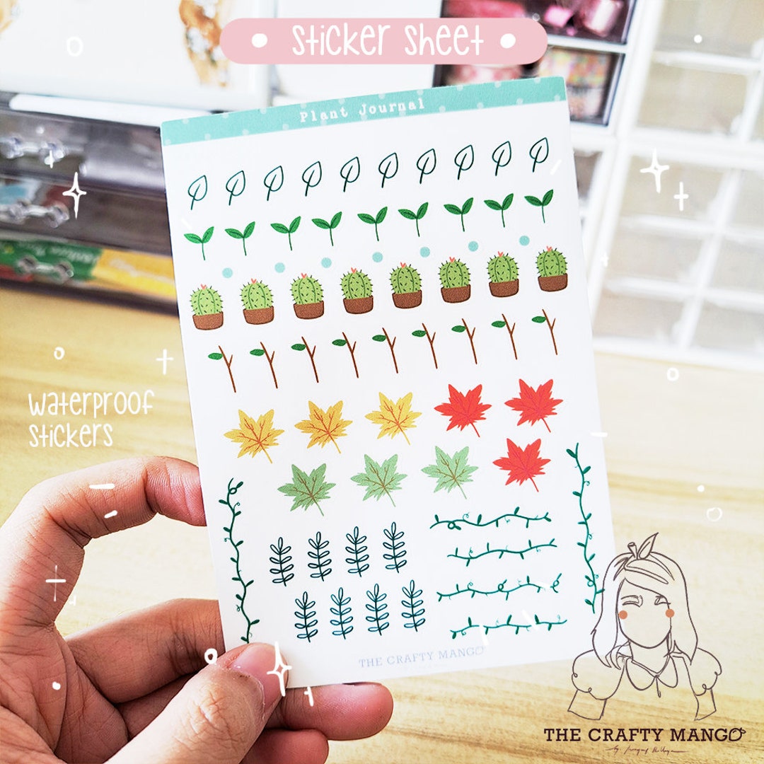 Plan Journal Sticker Sheet Cartoon Cute Stickers Journaling ...