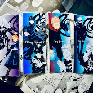 Jujutsu Kaisen JJK Bookmarks Laminated Anime Bookmarks Anime Gifts - Etsy