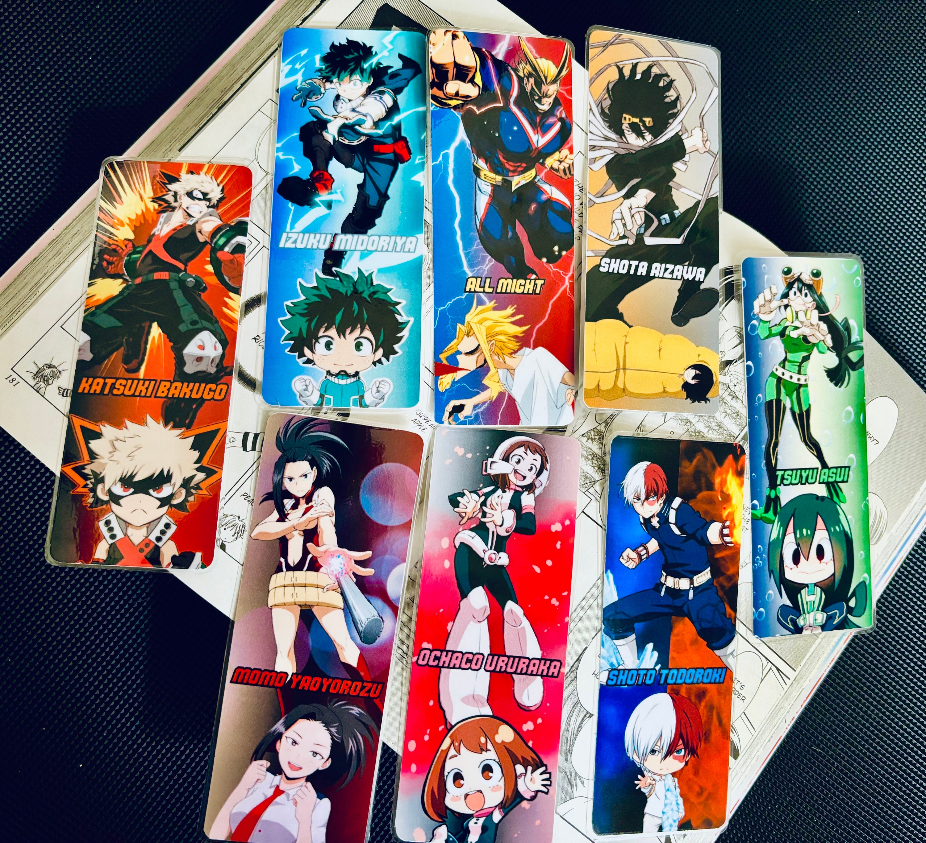My Hero Academia MHA Bookmarks Laminated Anime Bookmarks Anime Gifts - Etsy