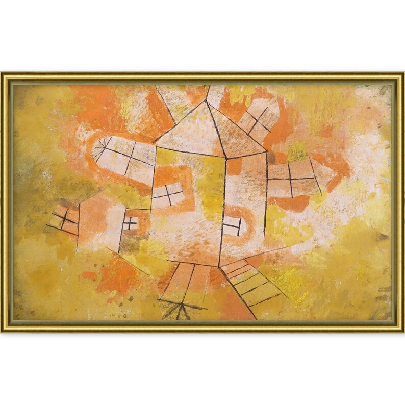 Motorized TV Cover With: Revolving House by Paul Klee - Etsy