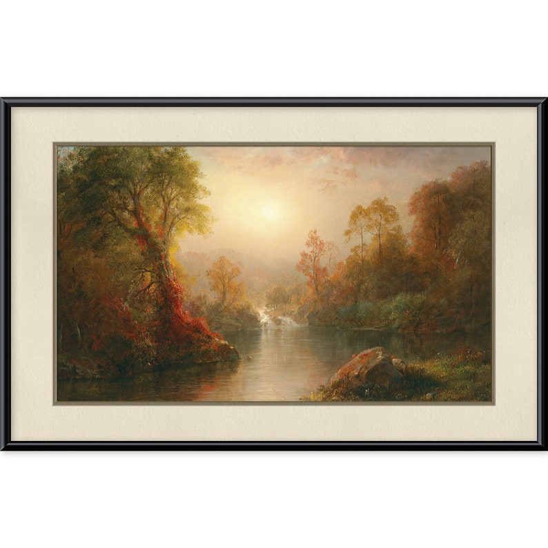 Motorized TV Cover With: Autumn by Frederic Edwin Church - Etsy