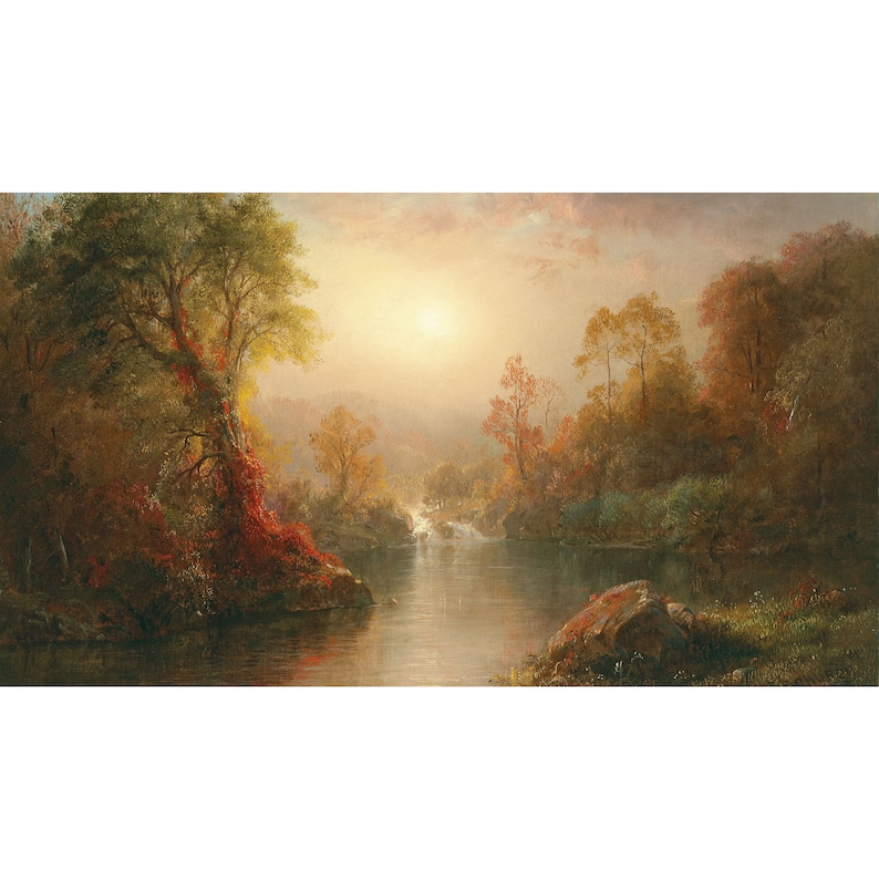 Motorized TV Cover With: Autumn by Frederic Edwin Church - Etsy