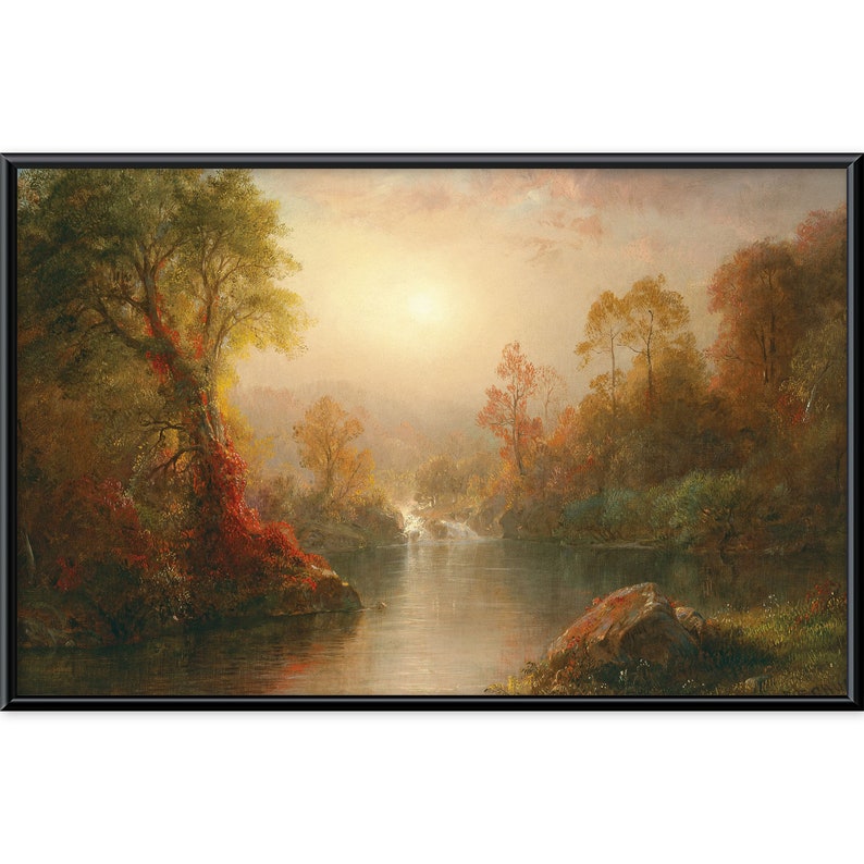 Motorized TV Cover With: Autumn by Frederic Edwin Church - Etsy