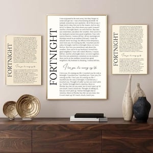Taylor Swift fortnight Digital Lyric Print Bundle 2:3 Printable the ...