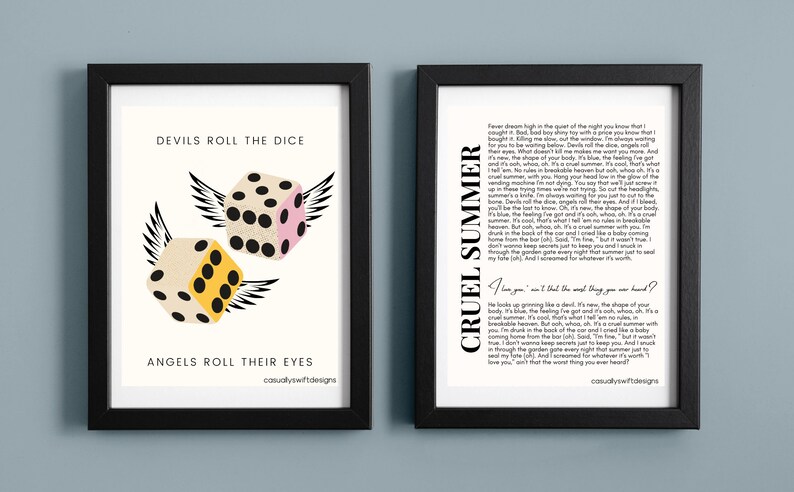 Taylor Swift Cruel Summer PNG Design Set of 2 - Etsy