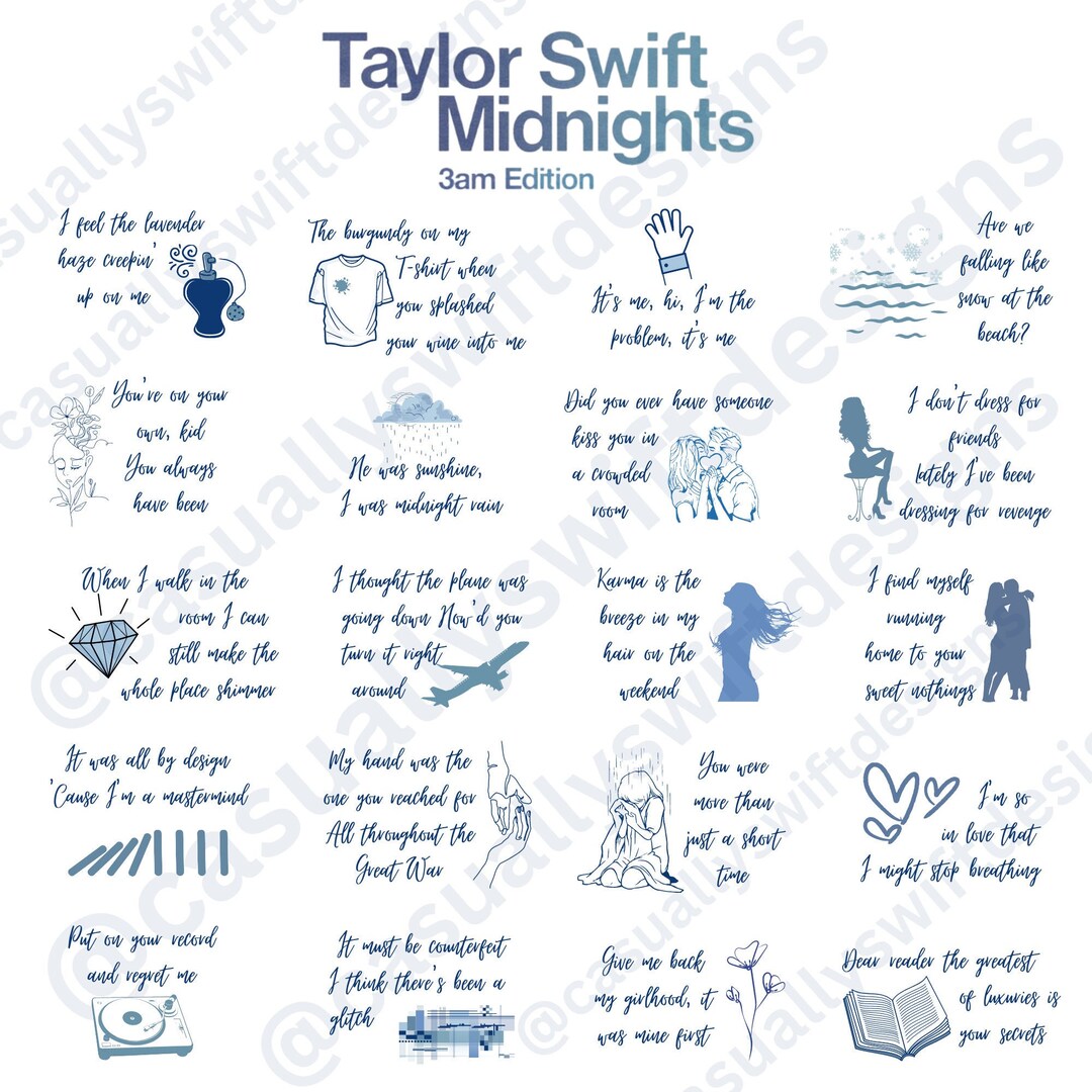 Midnights Taylor Swift Poster | Taylor Swift Eras Tour Art | Midnights ...
