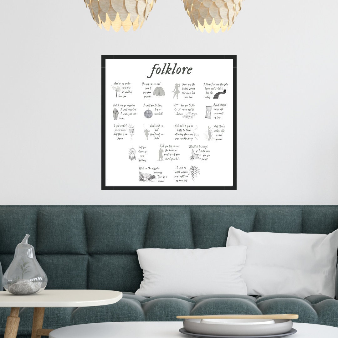 Folklore Poster | Folklore Album Digital Art | Taylor Swift Merch ...
