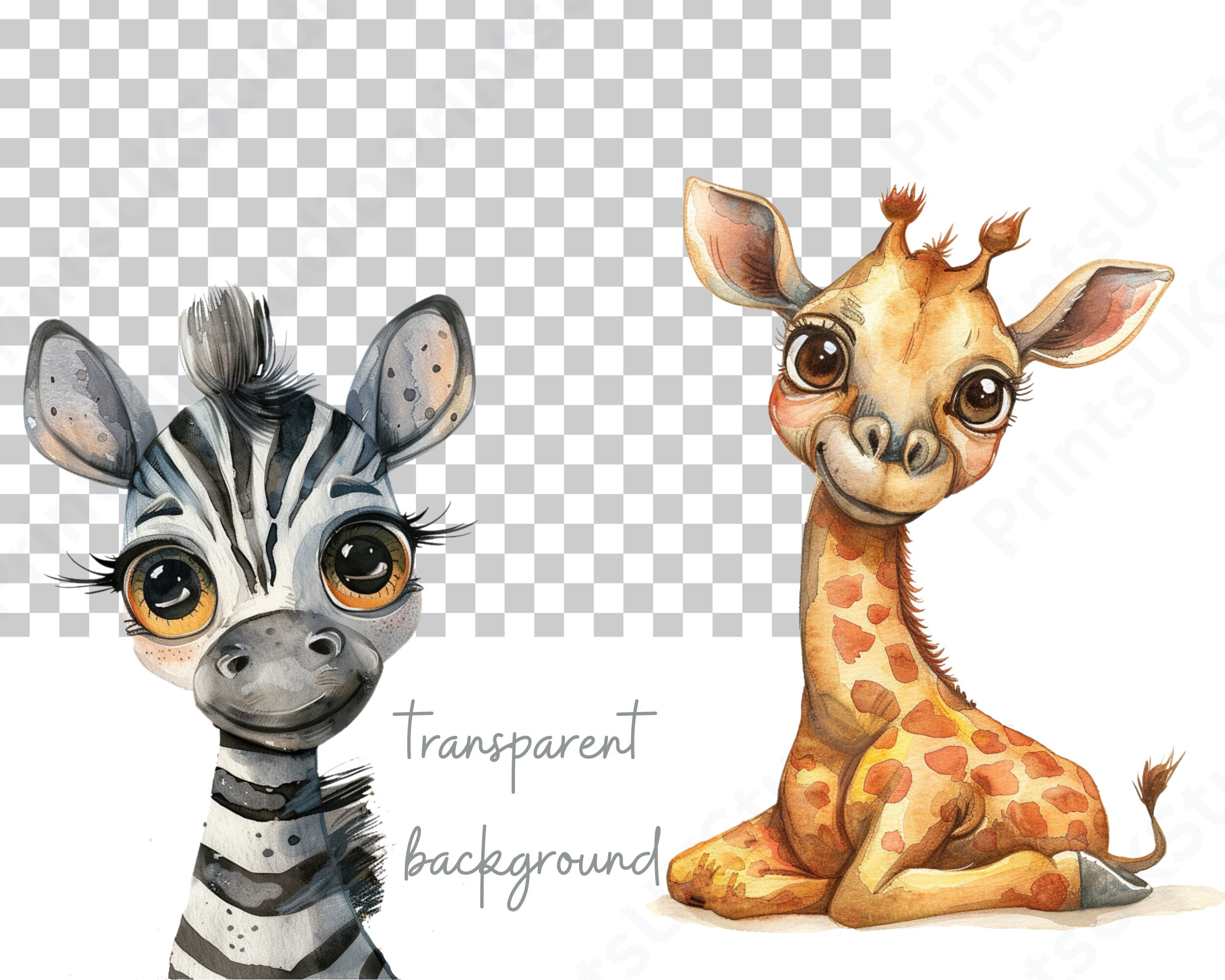 Jungle Babies Clipart, 12 Baby Safari Animal Cubs, High Quality ...
