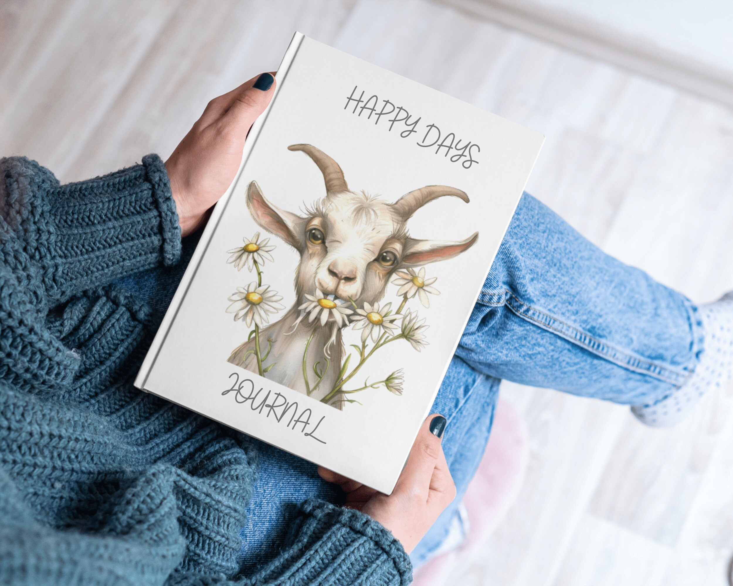 Quirky Goat Clipart, 12 Watercolour Images of Cartoon Goats, Farmyard ...